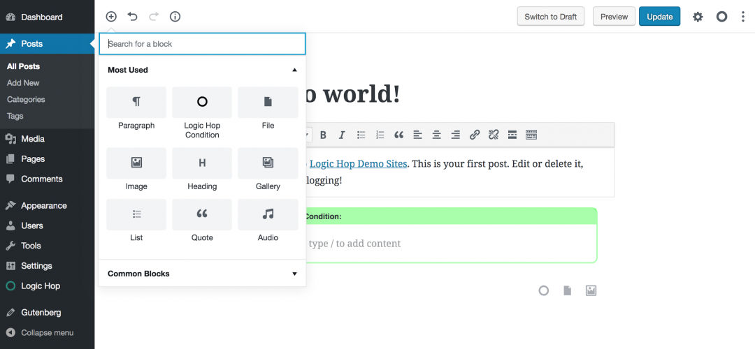 How We Added Content Personalization to WordPress' Gutenberg - Logic Hop